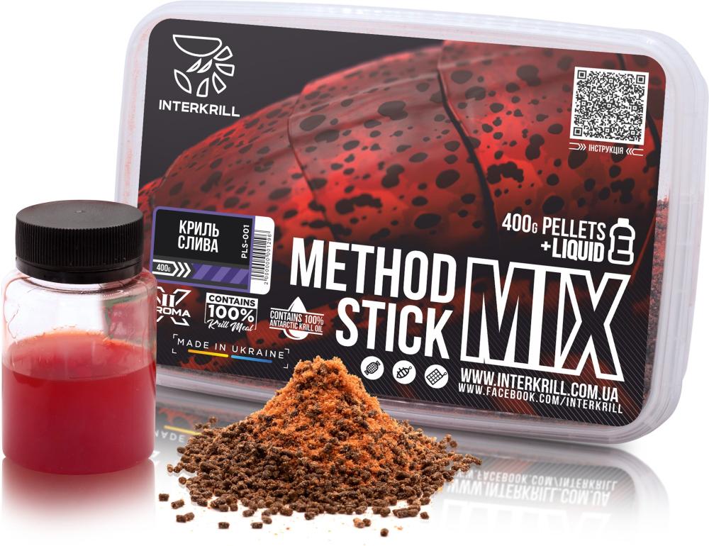 Пеллетс INTERKRILL Method Stick Mix Криль-Слива 400 г (PLS-001) купить в Киеве с доставкой по ...